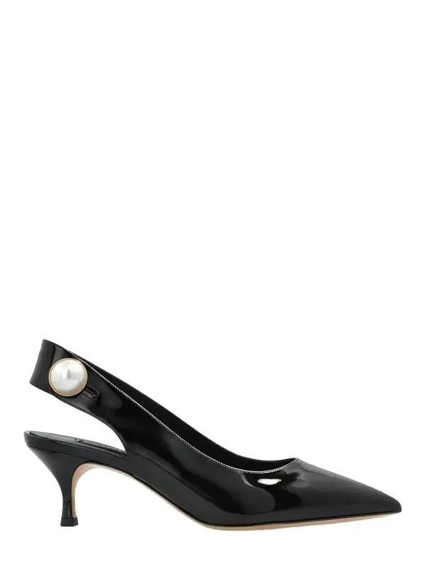 Casadei 65mm Slingback Pumps - Black