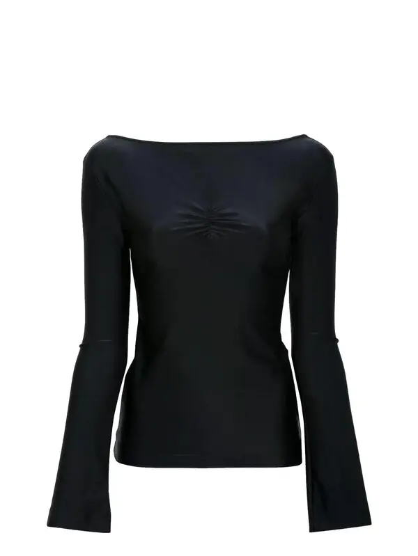 ALAINPAUL Logo-embroidered Top - Black