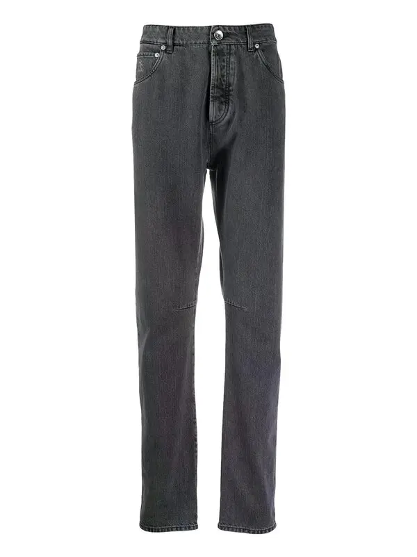 Brunello Cucinelli Straight-leg Jeans - Grey