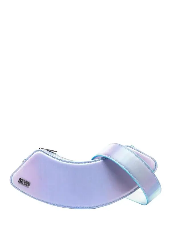 Gcds Comma Holographic Shoulder Bag - Purple