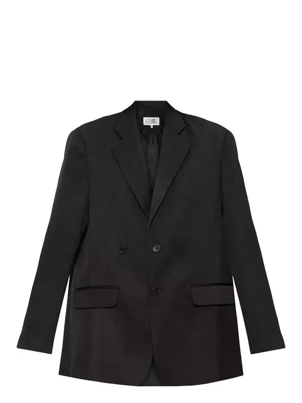 MAISON MARGIELA Paneled Double-breasted Jacket - Black