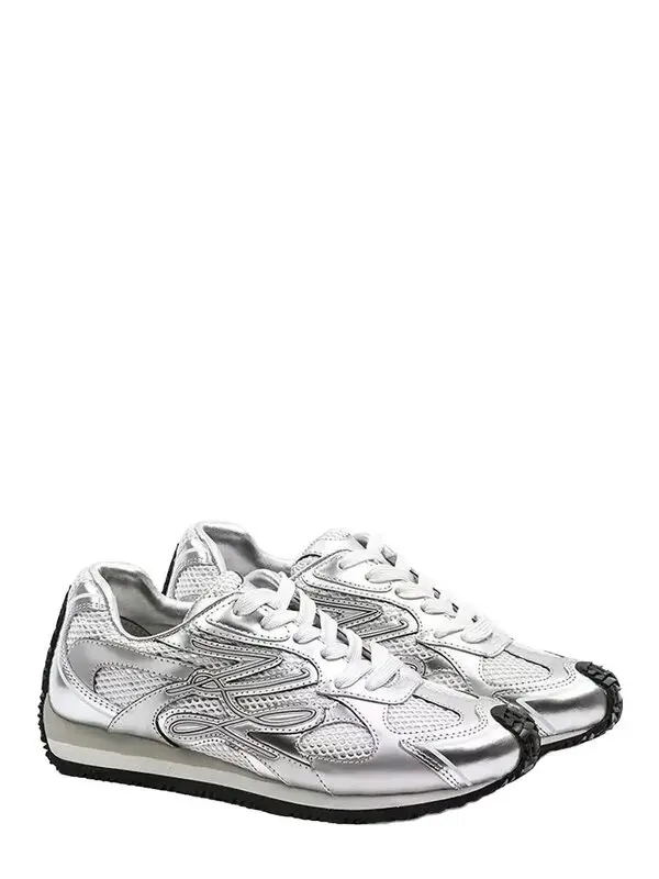 Karl Lagerfeld Velocette Lace-up Sneakers - Silver