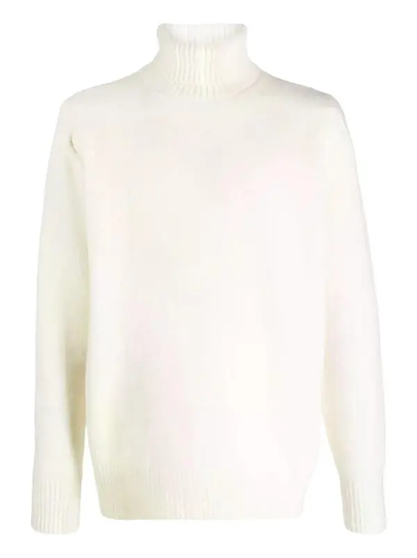 OAMC Intarsia-knit Logo Wool Jumper - Neutrals