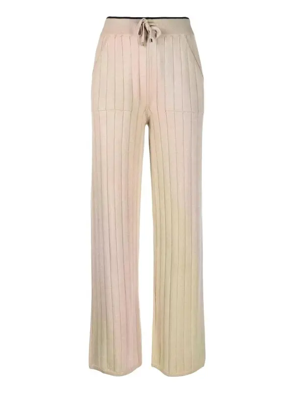 Lorena Antoniazzi Ribbed-knit Trousers - Neutrals