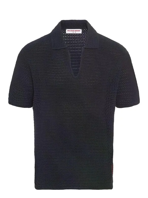 Orlebar Brown Batten Crochet T-shirt - Blue