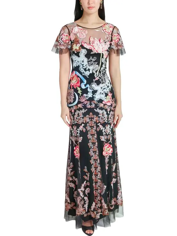 TEMPERLEY LONDON Bilbao Gown - Black