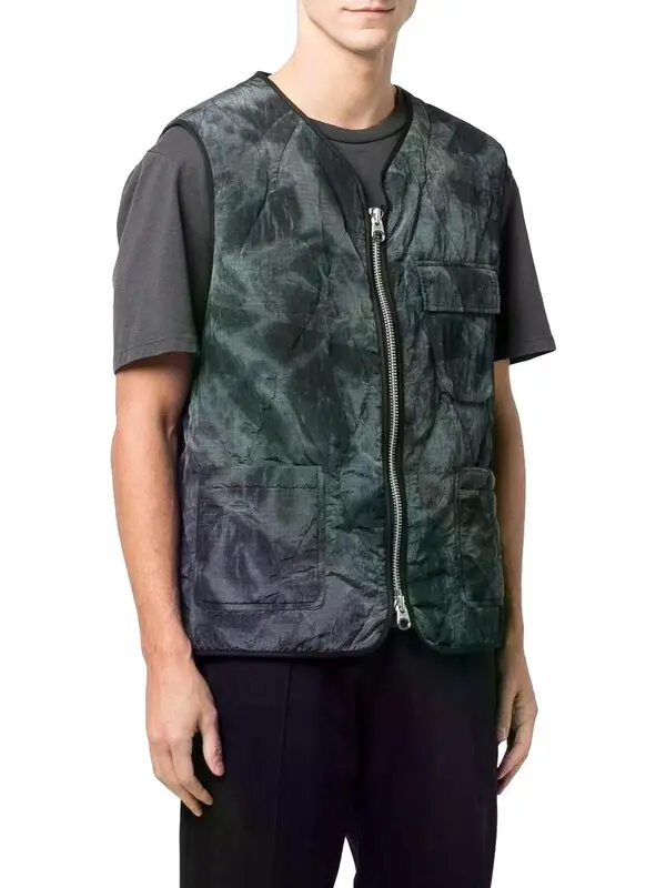 Mackintosh General Tie-dye Gilet - Grey