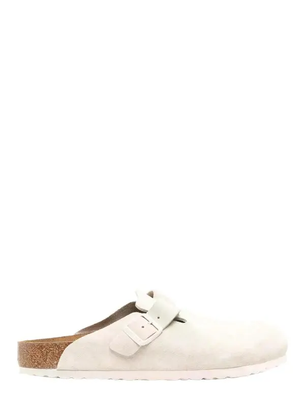 BIRKENSTOCK Boston Clog Suede-antique White - Neutrals