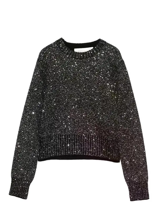 GOLDEN GOOSE Sequinned Sweater - Black