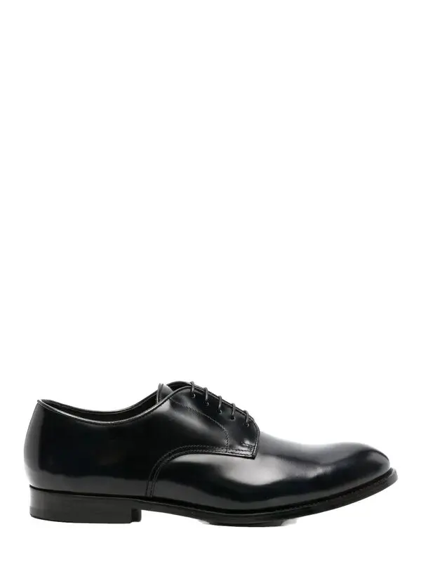 DOUCAL'S Calf Leather Derby Shoes - Black