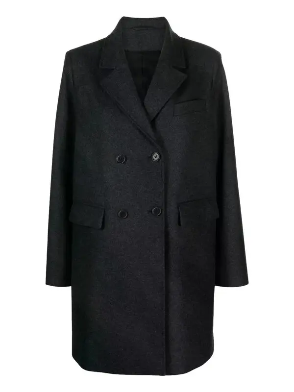 SKALL STUDIO Robin Recycled Wool Double-breasted Coat - Grey