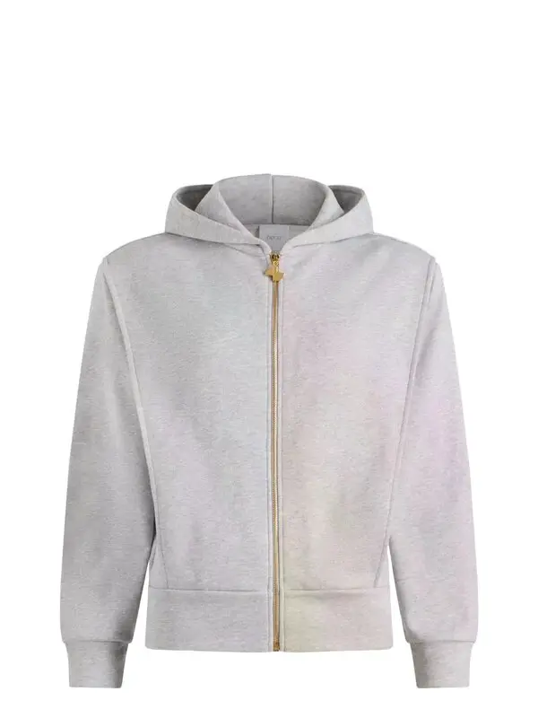 PATOU Organic-cotton Zip Hoodie - Grey