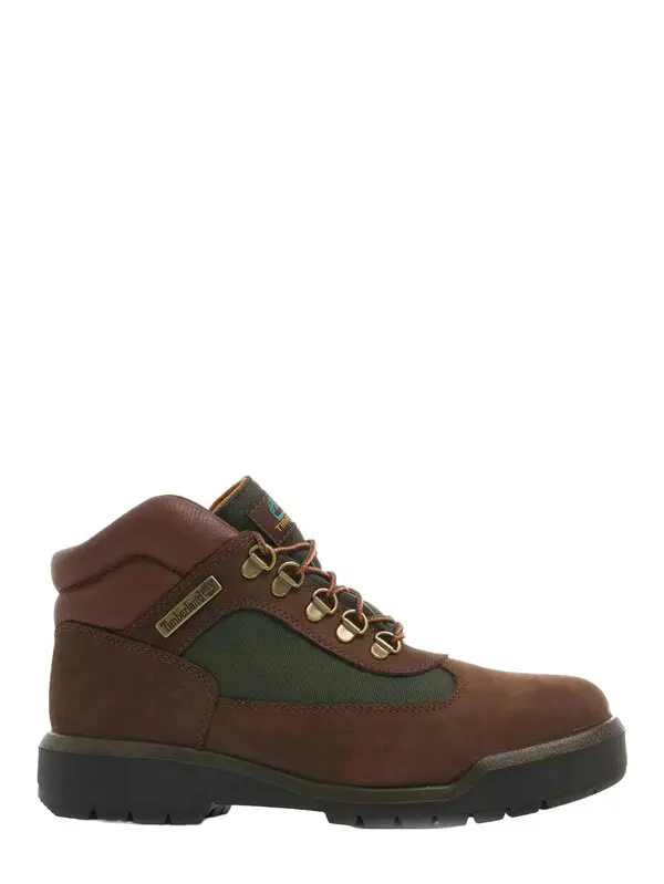 Timberland Panelled Leather Ankle Boots - Brown