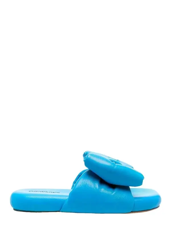 Off-White Bow-detail Leather Sandals - Blue