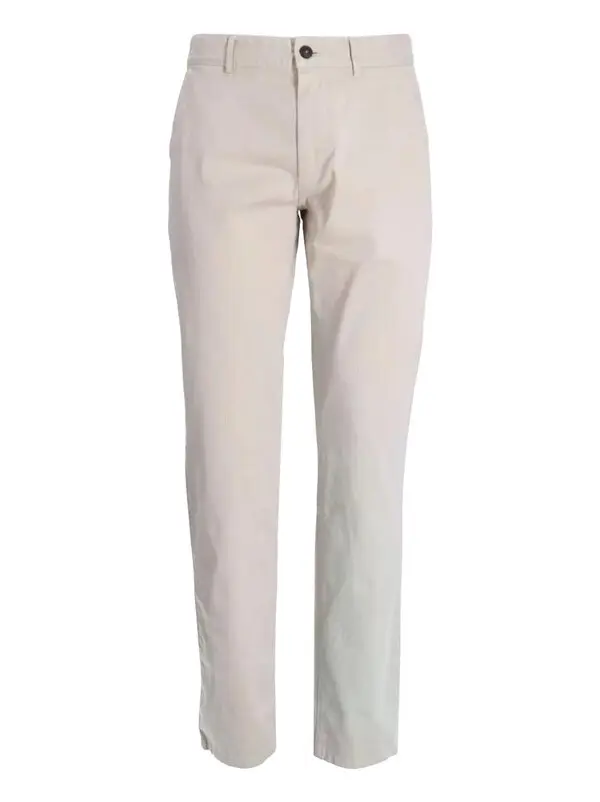 BOSS Mid-rise Stretch-cotton Chinos - Neutrals