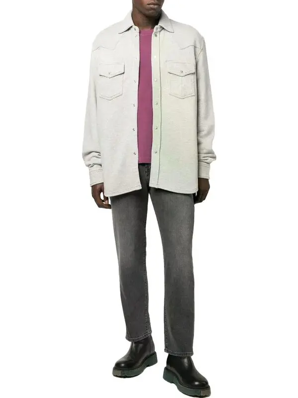 DIESEL® S-ocean-e1 Cotton Shirt Jacket - Grey