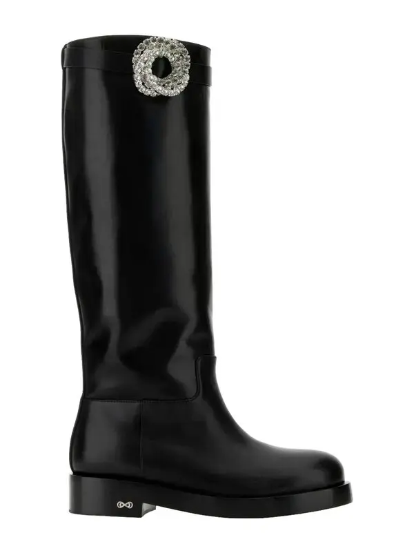 Mach & Mach Galaxy Knee-length Boots - Black