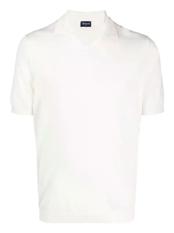 DRUMOHR Collared T-shirt - Neutrals