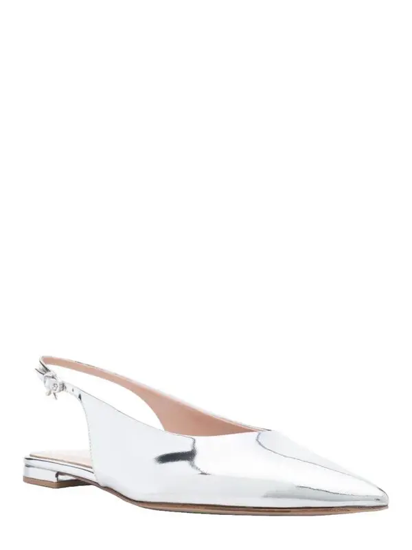 GIANVITO ROSSI Robbie Ballet Flats - Silver