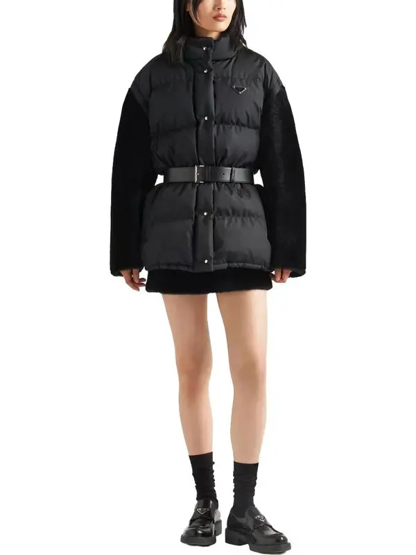 Prada Re-nylon Down Jacket - Black