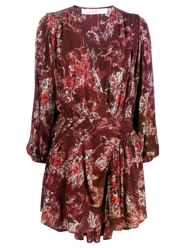 IRO PARIS Azula Floral-print Dress - Red