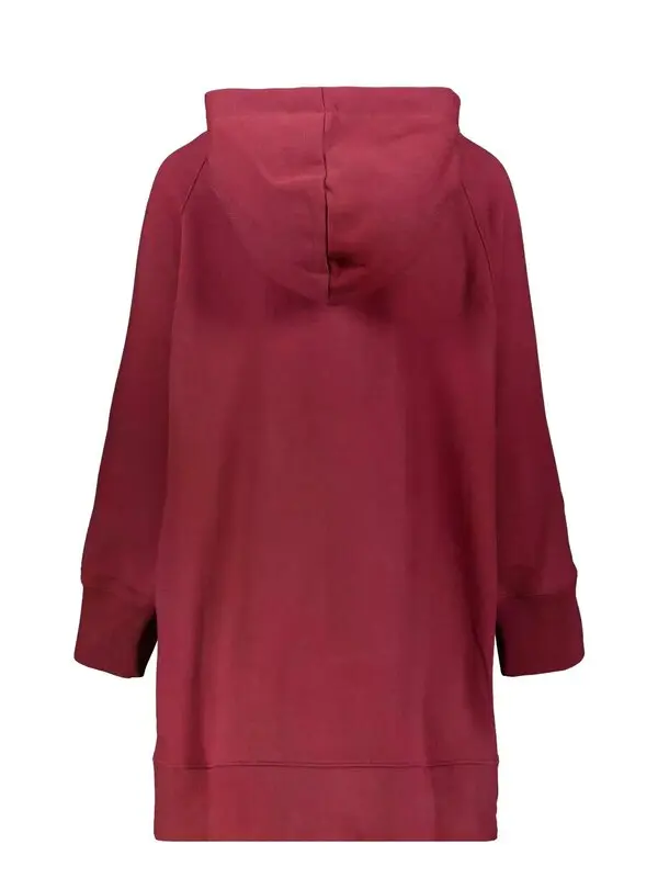 DONDUP Longline Cotton Hoodie - Red