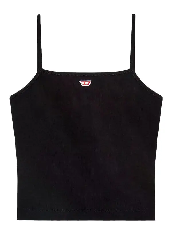 DIESEL® Logo-appliqué Tank Top - Black