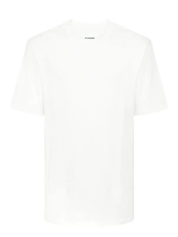 JIL SANDER Logo-print Cotton T-shirt - Neutrals