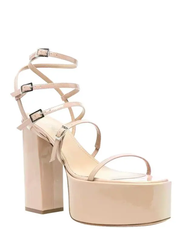 Paris Texas 135mm Jessica Platform Sandals - Neutrals