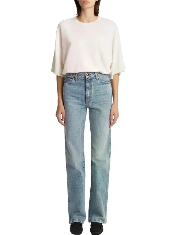 Khaite Danielle Straight-leg Jeans - Blue