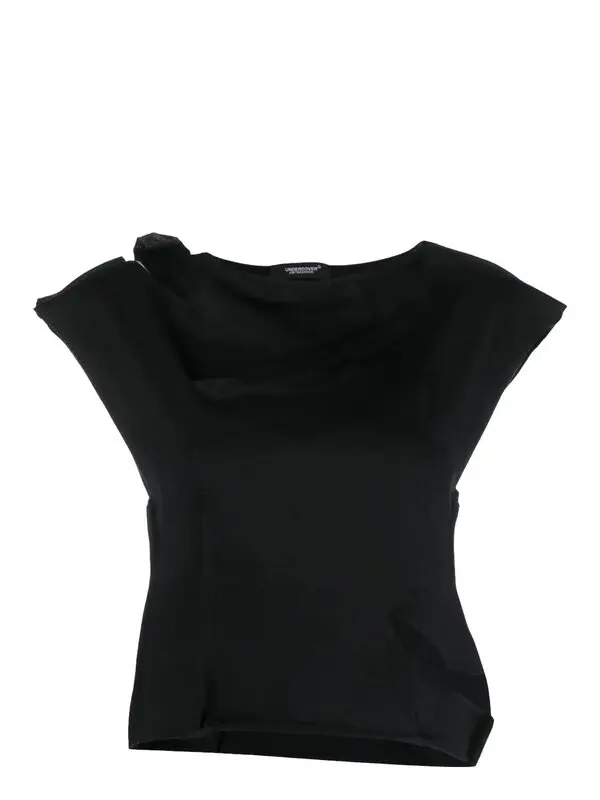 Undercover Cut-out Cotton T-shirt - Black