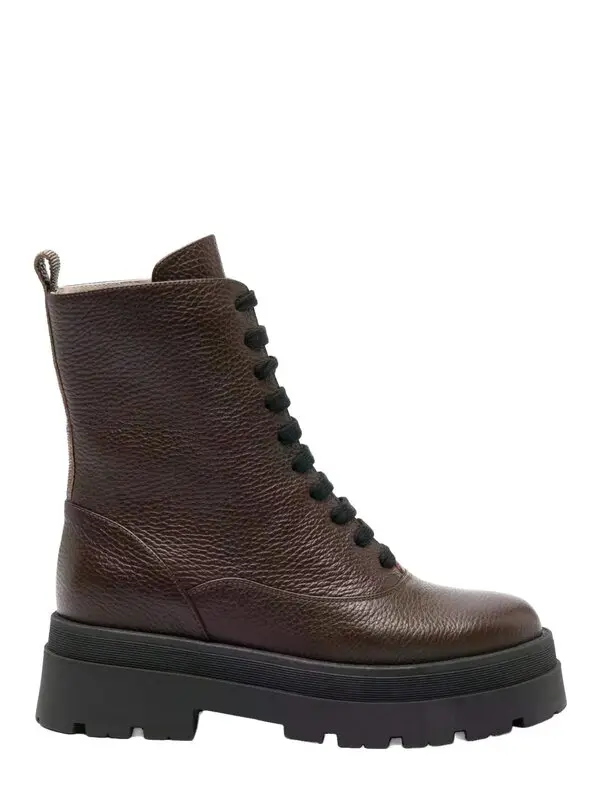 Fabiana Filippi Ankle-length Leather Boots - Brown
