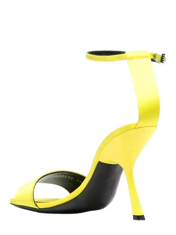 SERGIO ROSSI Evangelie 110mm Open-toe Sandals - Yellow