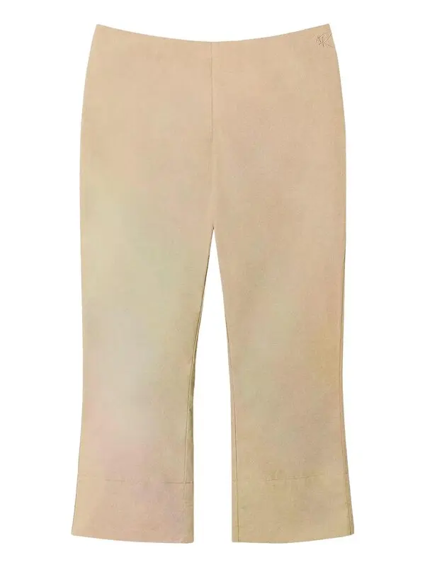 TWINSET Poplin Cropped Trousers - Neutrals