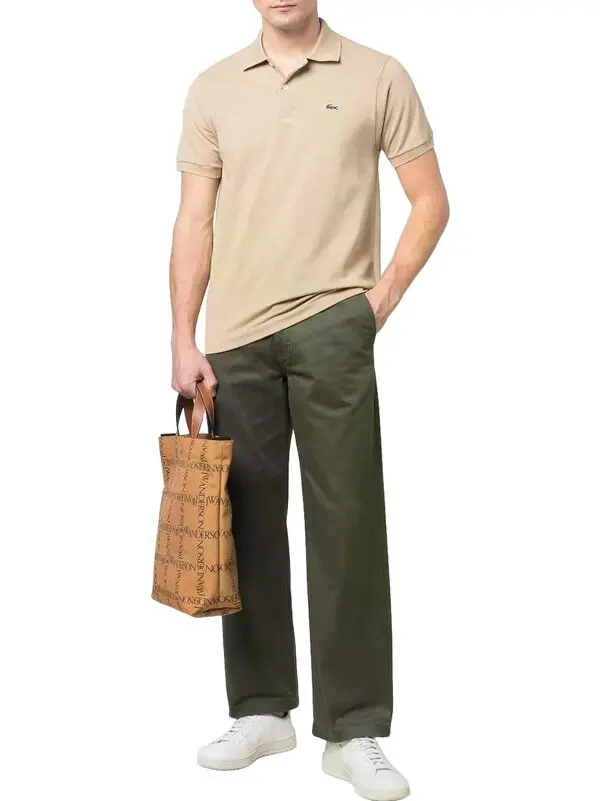 Lacoste Logo-patch Polo Shirt - Neutrals