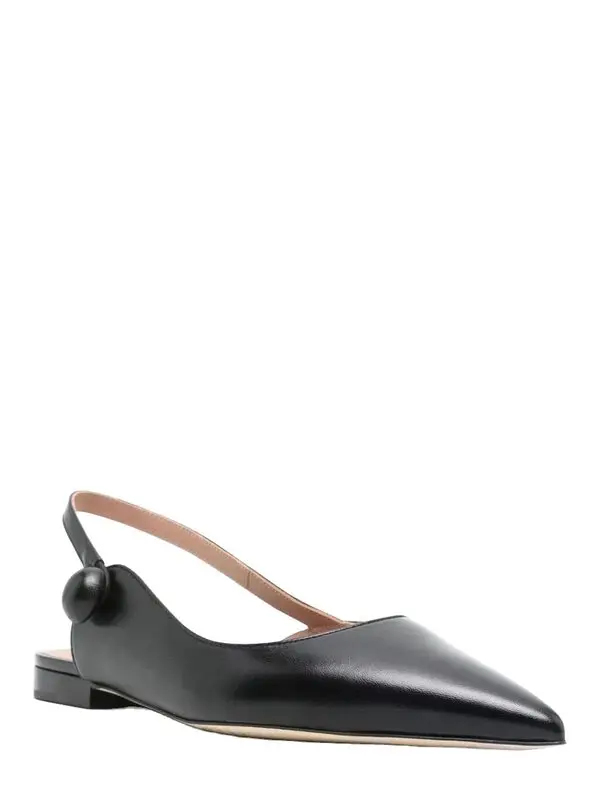 MALONE SOULIERS Leather Slingback Pumps - Black