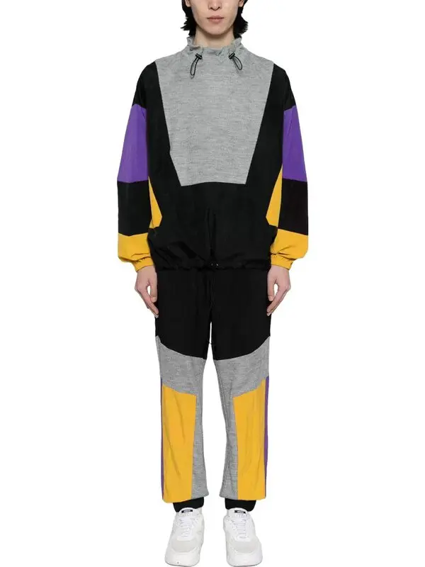 GOD'S MASTERFUL CHILDREN Colour-block Panelled Track Pants - Black