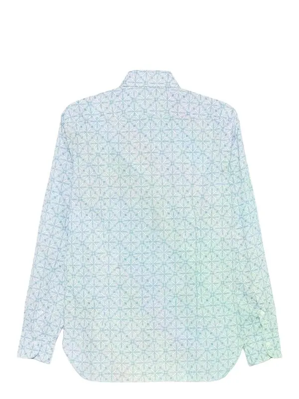 BARBA NAPOLI Printed Shirt - Blue