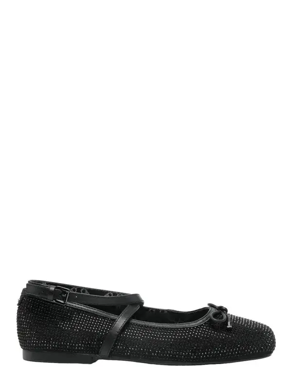 Michael Kors Rhinestone Embellished Ballerina Shoes - Black
