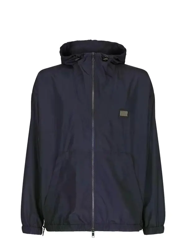 Dolce & Gabbana Logo-plaque Zip-fastening Jacket - Blue