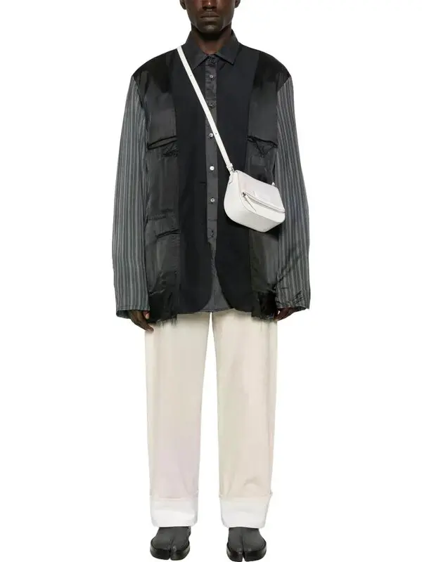 MAISON MARGIELA Contrast-sleeves Jacket - Blue