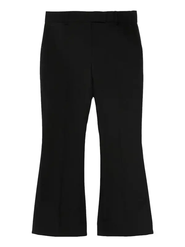 Alexander McQueen Tailored Pressed-crease Trousers - Black