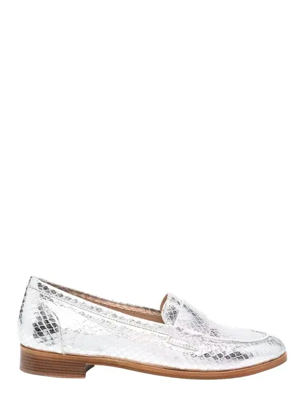 P.a.r.o.s.h Snake-effect Loafers - Silver