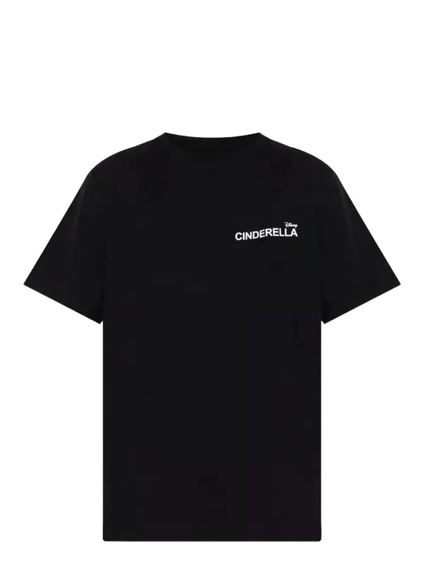 Coperni X Disney Cinderella Logo Print T-shirt - Black