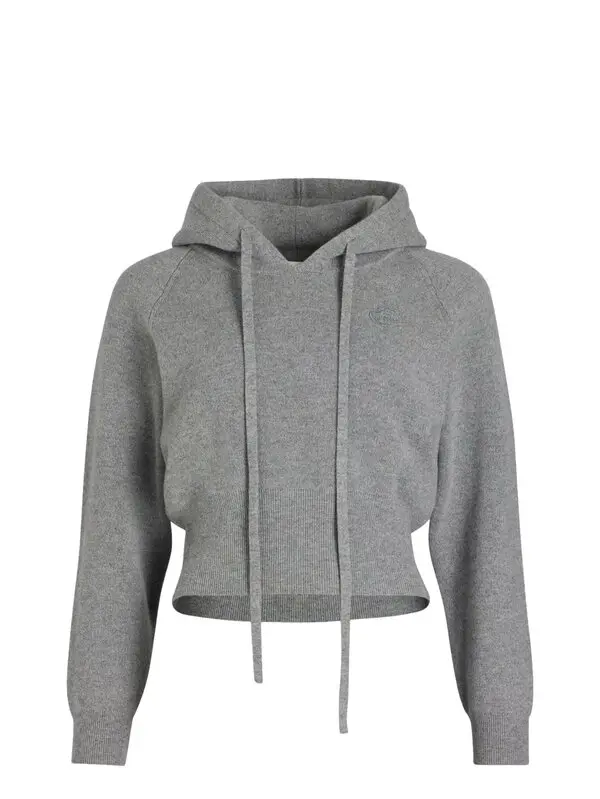 PATOU Knitted Hoodie - Grey