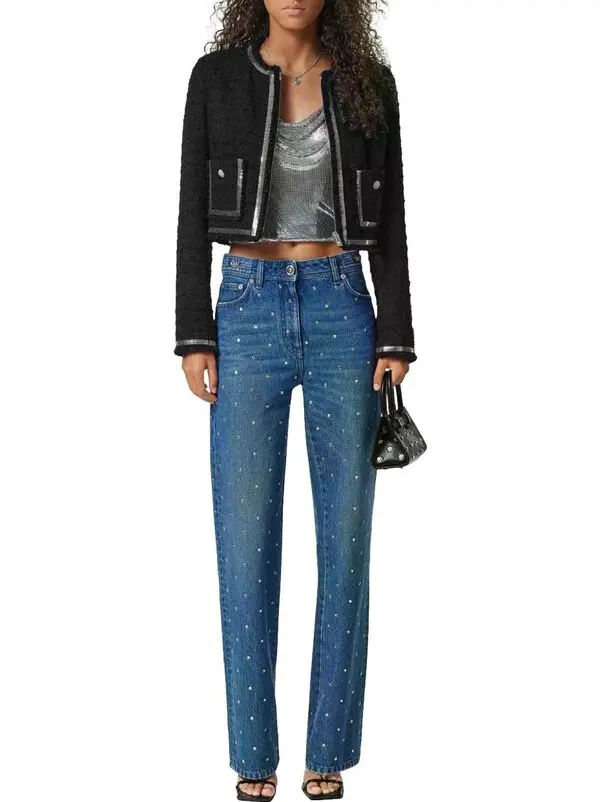 Versace Heritage Tweed Jacket - Black