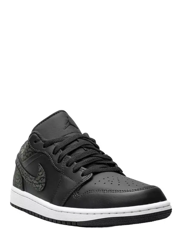 JORDAN 1 Low Elephant Print Sneakers - Black