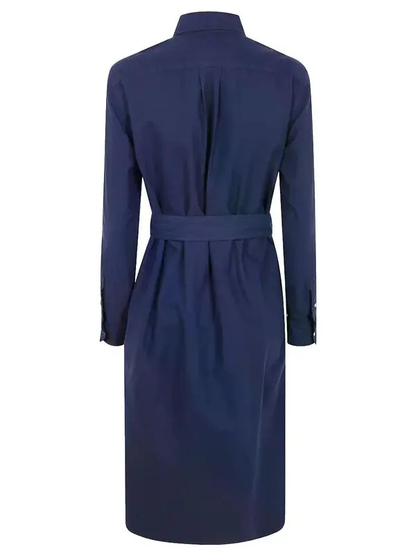 Polo Ralph Lauren Belted Shirt Dress - Blue