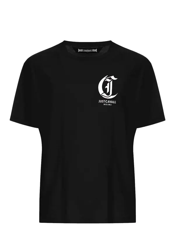 Just Cavalli Logo-print T-shirt - Black