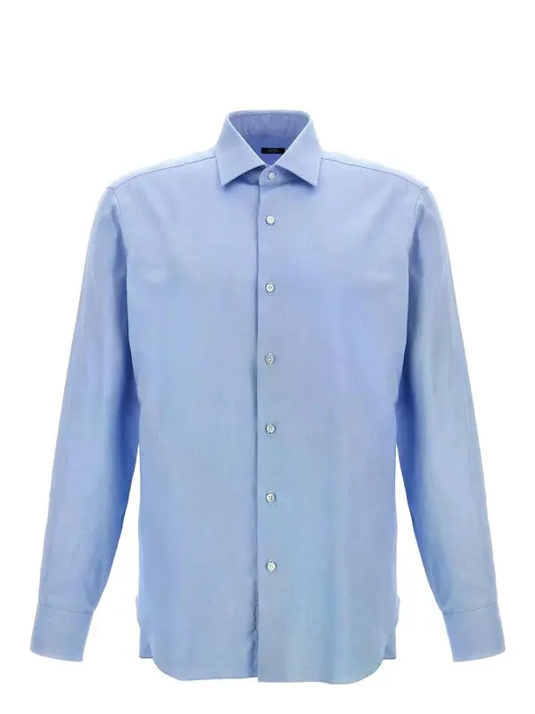 BARBA NAPOLI Cotton Shirt - Blue
